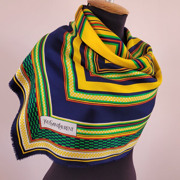 Bright Yellow Scarf - Etsy