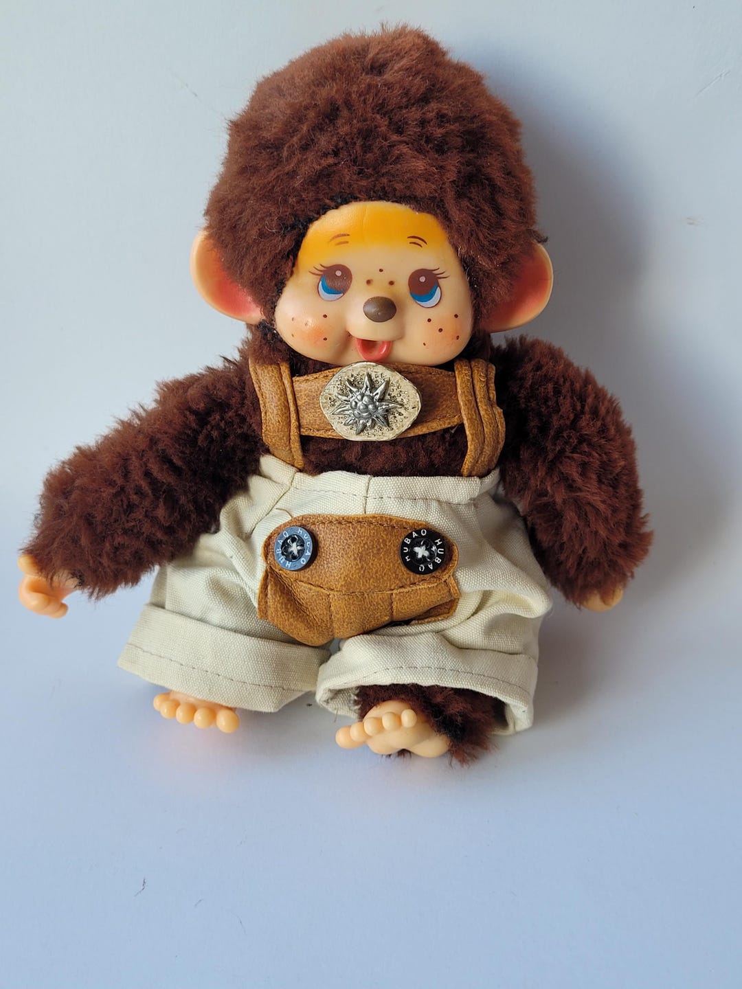 Vintage Monchhichi Monkey Boy Doll in Tyrolean Pants 7 1/2 Inch - Etsy
