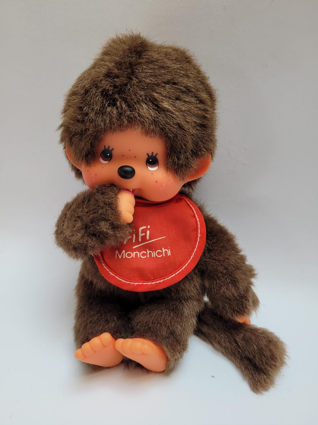 Vintage Monchhichi Monchichi Monkey Doll in Bib 8 Inch - Etsy
