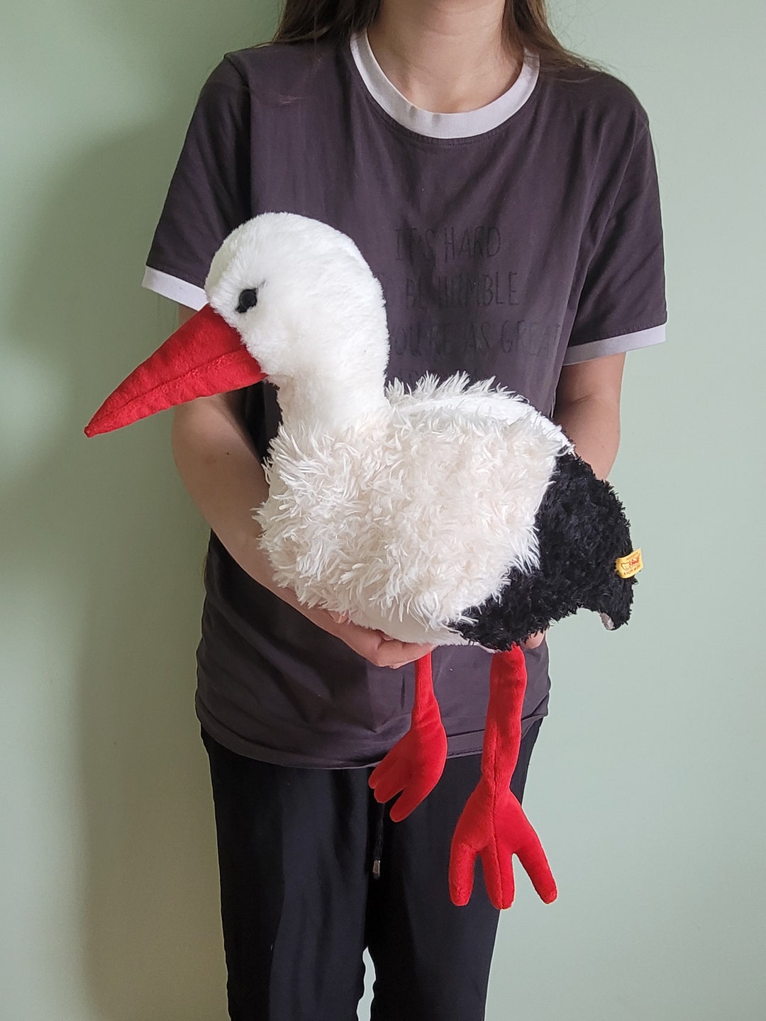 Steiff Plush Stork Oskar 064661, 17tall,top Condition - Etsy