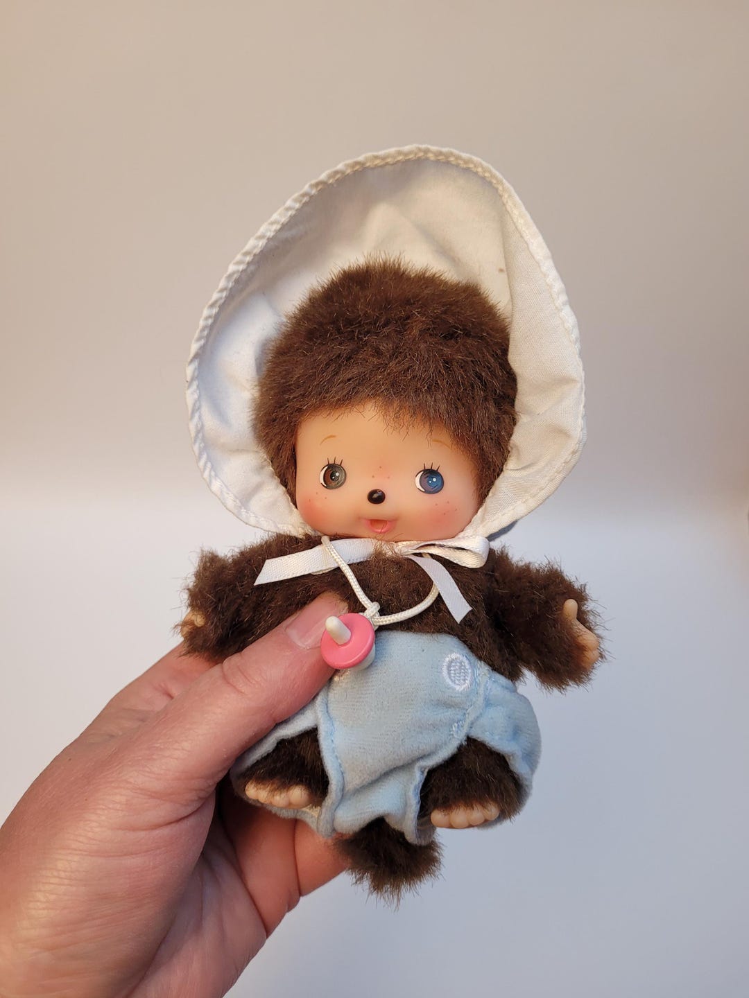 Vintage Monchhichi/monchichi/babychichi Doll in Original Outfit With ...