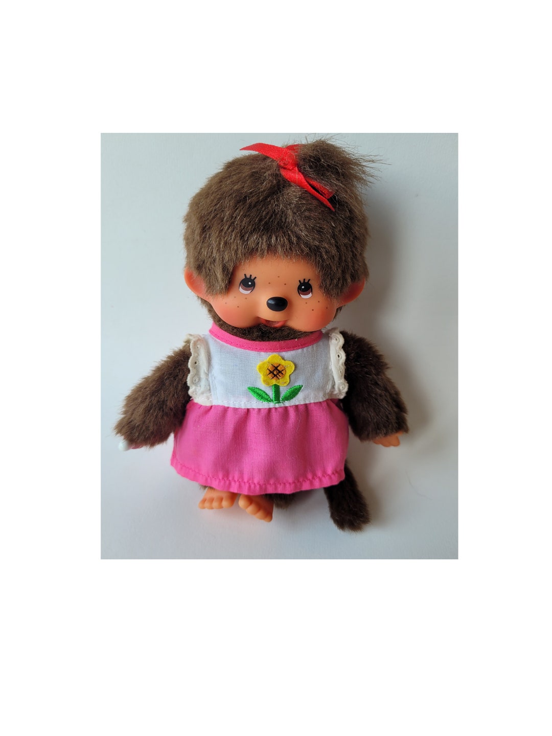 Vintage Monchhichi/monchichi Monkey Doll in Dress 8inch Tall in ...