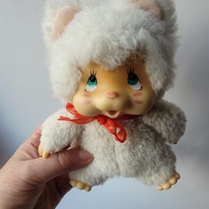Vintage 1979 Nyamy Felina White Kitten Cat ,washino Monchichi ...