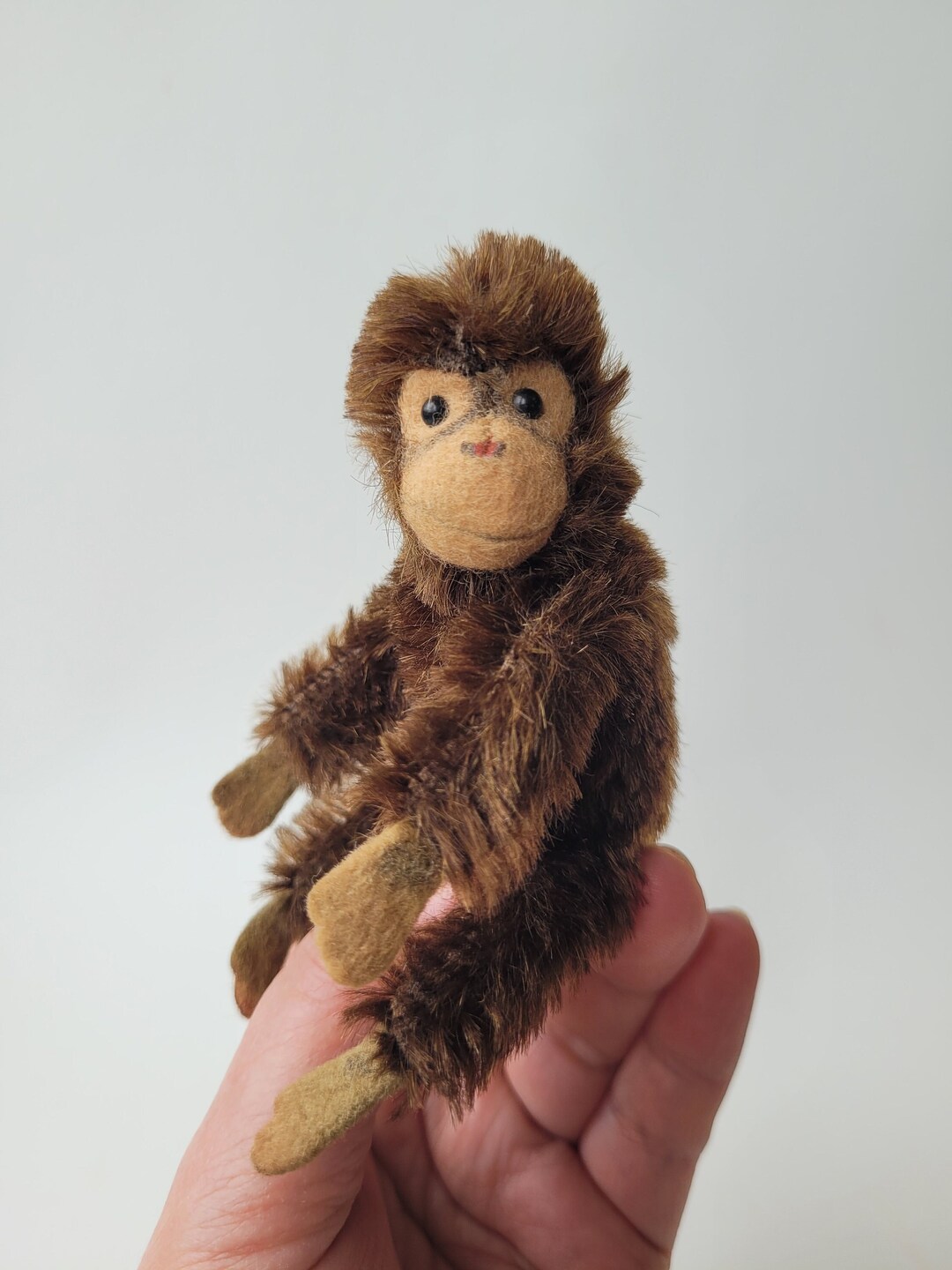 Vintage Steiff Tiny Miniature Jocko Chimpanzee Monkey Toy,mohair,3 In ...