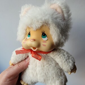 Vintage 1979 Nyamy Felina White Kitten Cat ,washino Monchichi ...