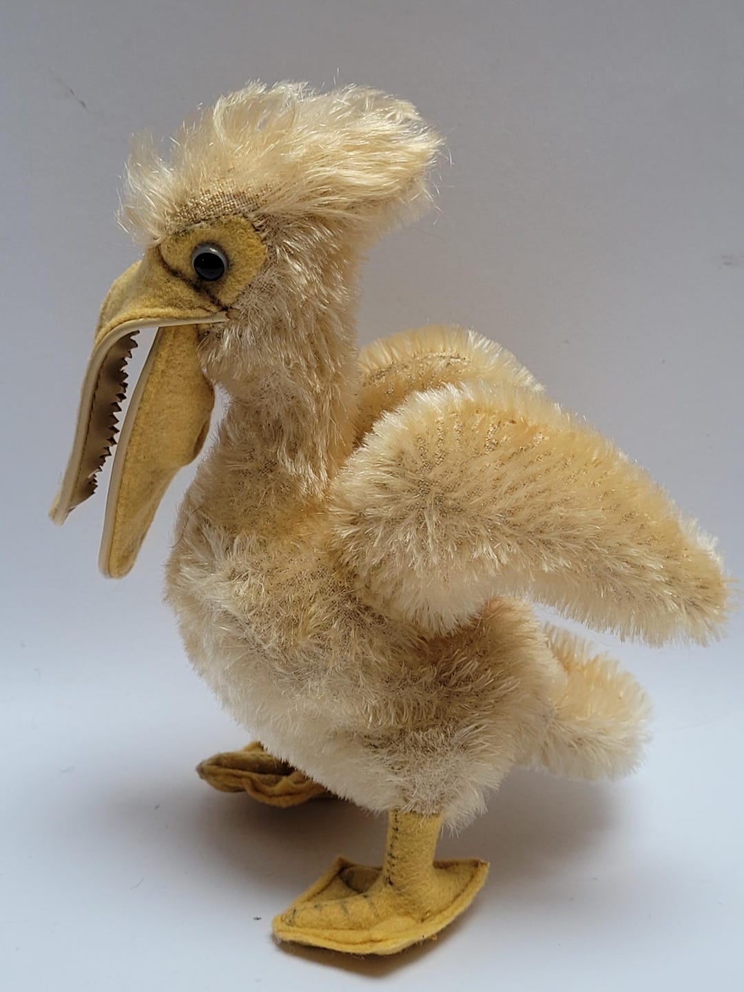 Steiff Pelican Piccy Stuffed Animal Smallest 6 in Mohair,hardstuffed ...