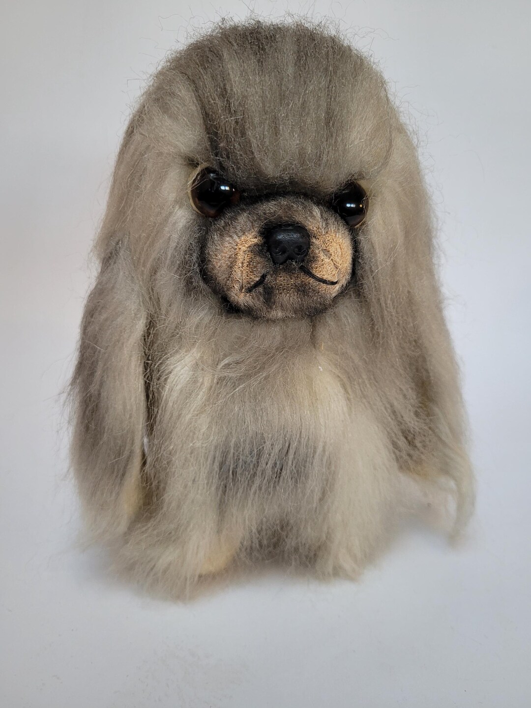 Vintage Japanese Long Fluffy Fur Pekingese Dog Plush - Etsy