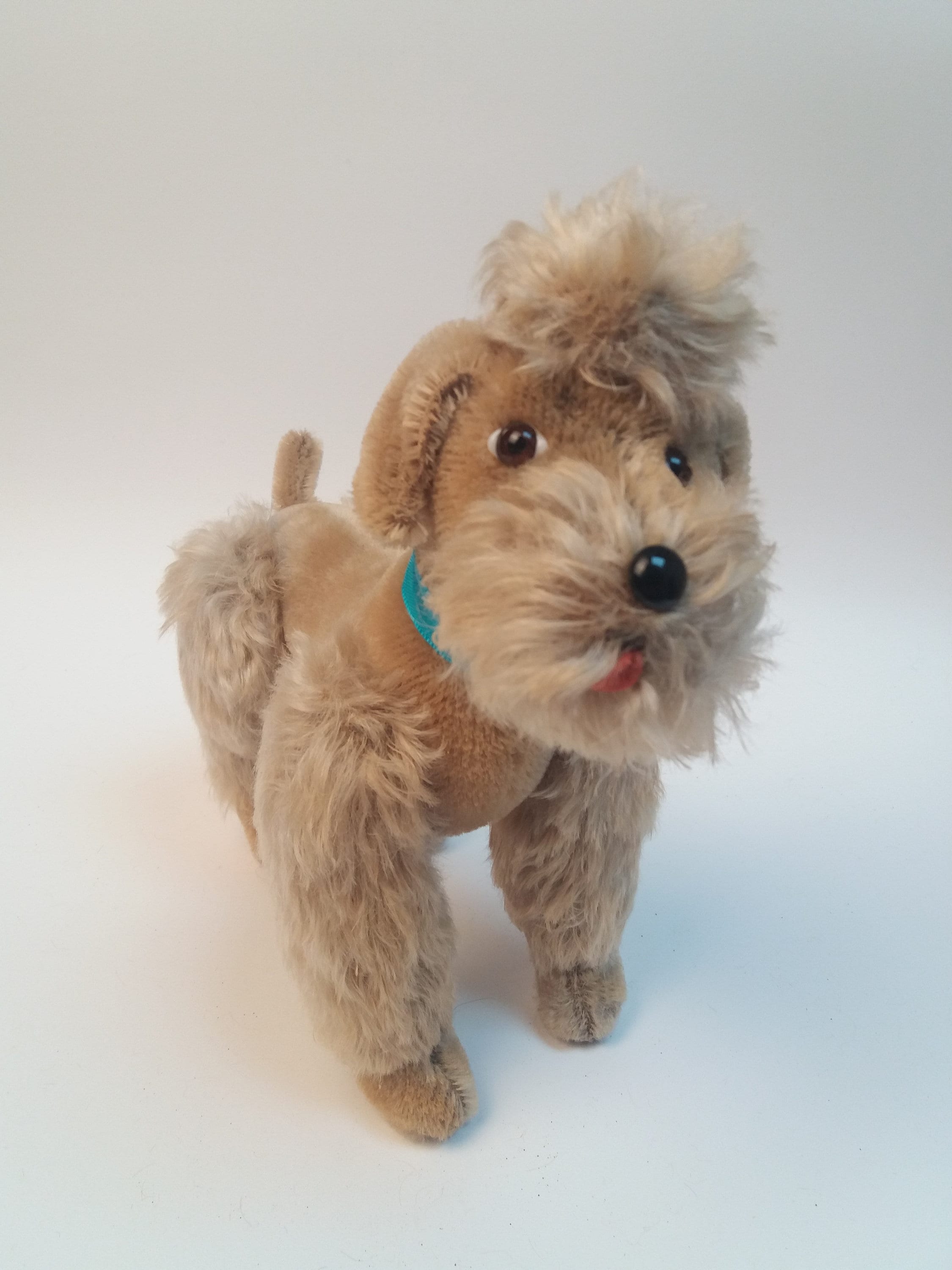 1950s Steiff Snobby Poodle Dog Mohairhardstuffedglass | Etsy