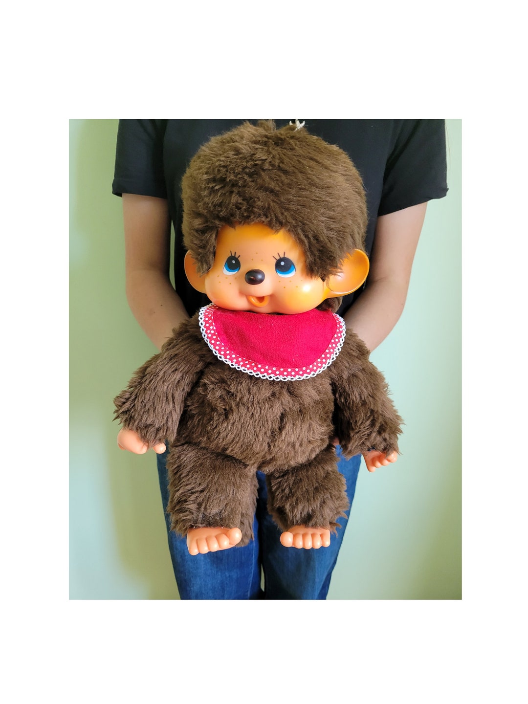 Vintage Big Kiki Monchhichi Monchichi Monkey Doll,1974 Sekiguchi Label ...