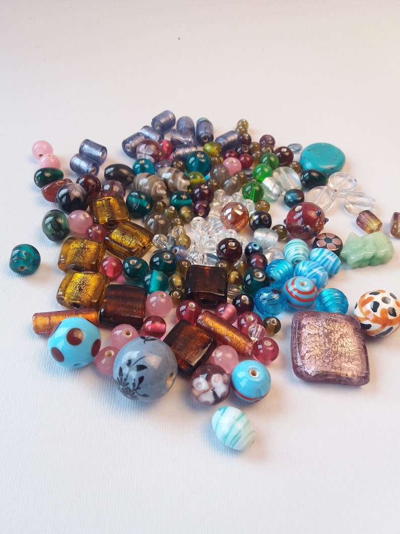 Beads Vintage Beads Mixed Lampwork Glass Craft Supplies & Tools etna.com.pe