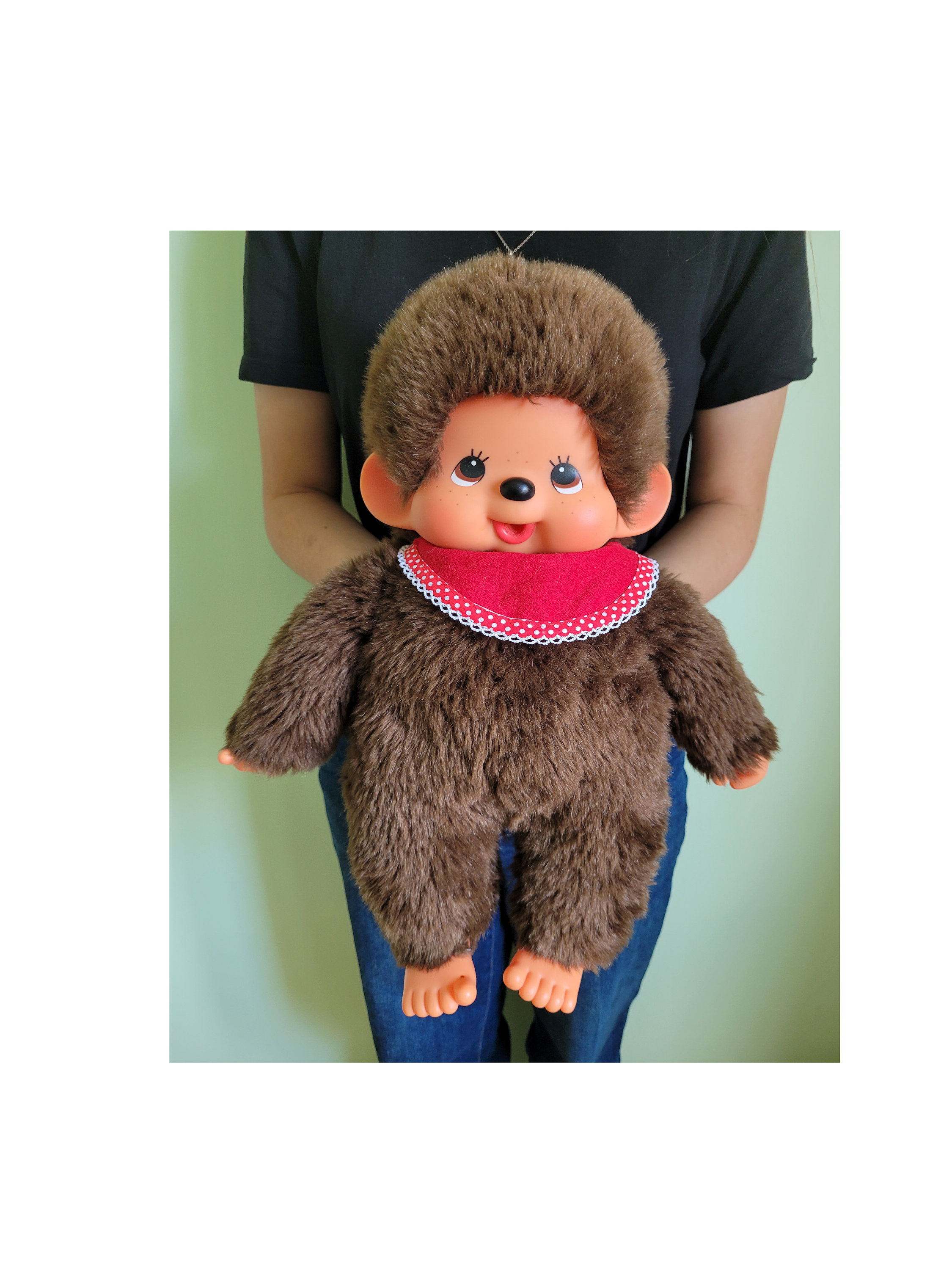 Vintage Big Kiki Monchhichi Monchichi Monkey Doll 43cm/17 Top Condition ...