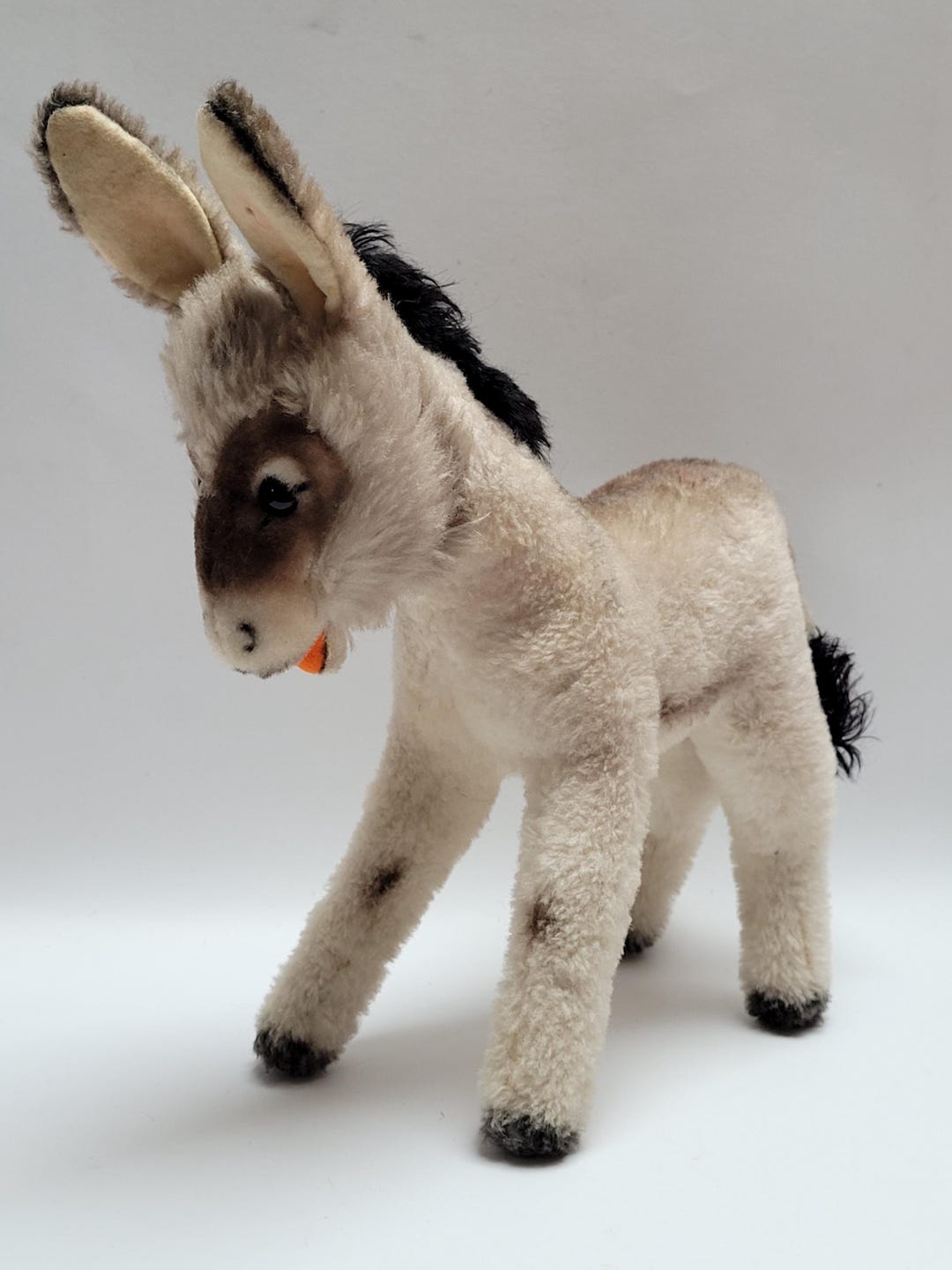 Vintage Steiff Grissy Esel Donkey Toy 11"/28cm Tall,hardstuffed,no ID ...