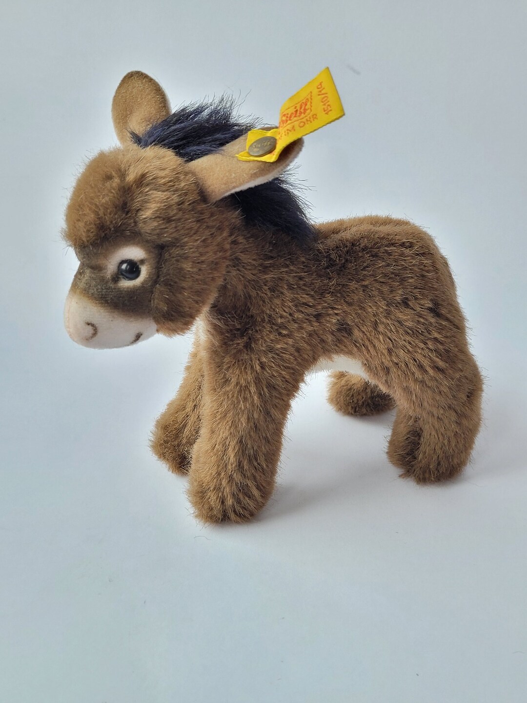 Vintage Steiff Assy Donkey Brown Plush Standing Mule - Etsy