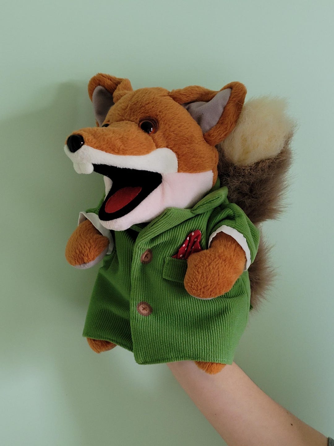 Vintage Bazil Brush Fox Hand Puppet Plush 2003 - Etsy