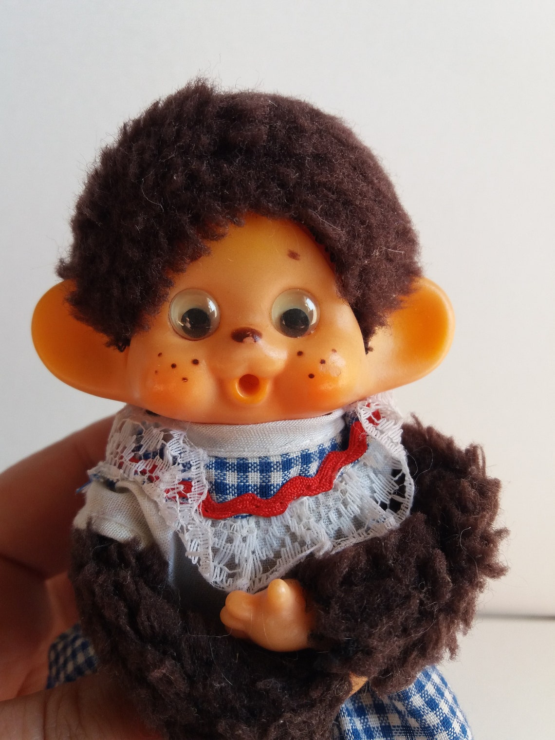 Vintage Monchhichi Monkey doll 4inch tall with googly eyes | Etsy