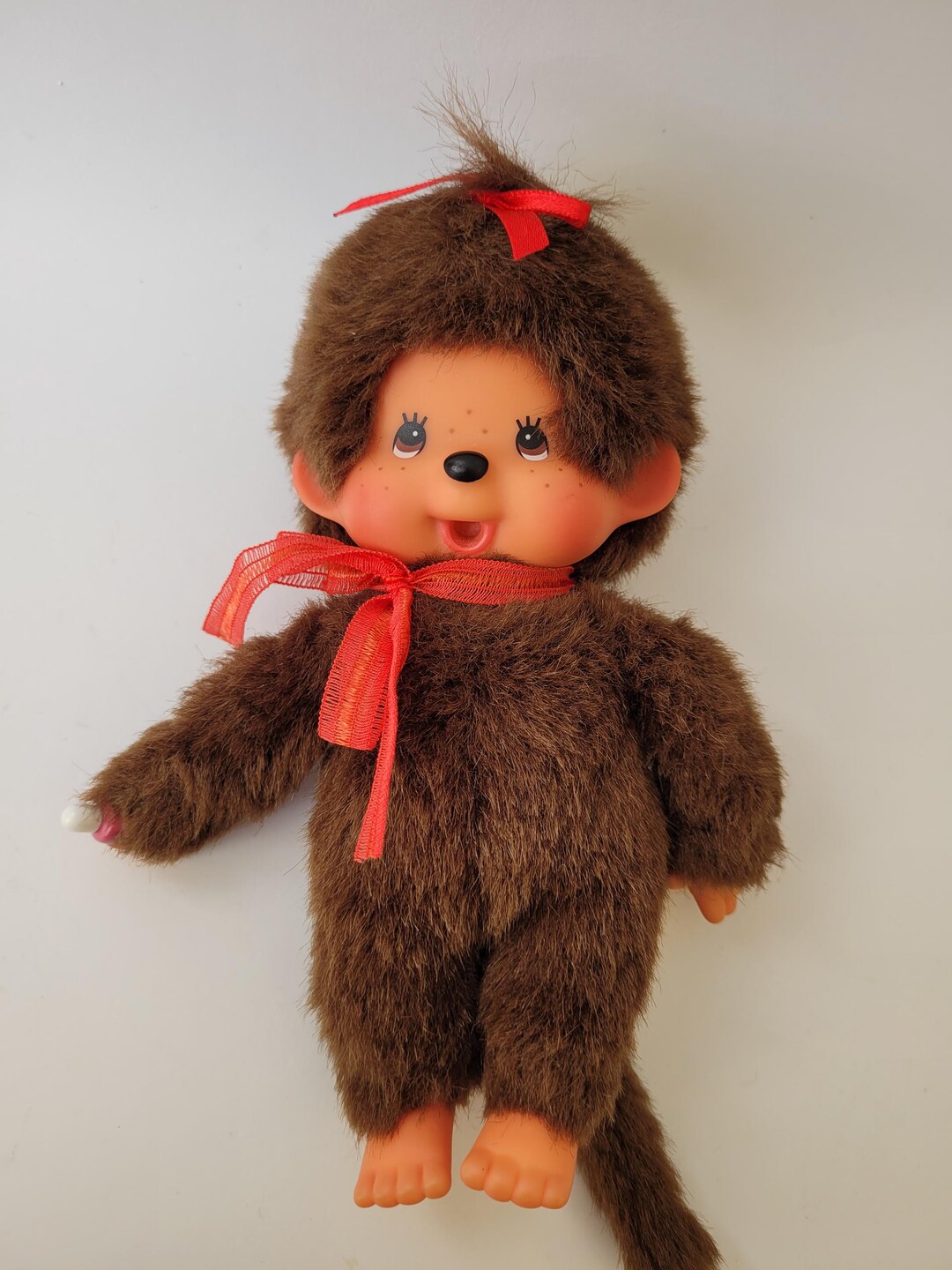 Vintage Monchhichi/monchichi Monkey Girl Doll 8inch - Etsy