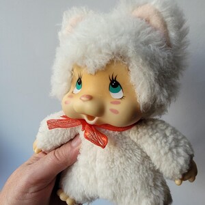 Vintage 1979 Nyamy Felina White Kitten Cat ,washino Monchichi ...