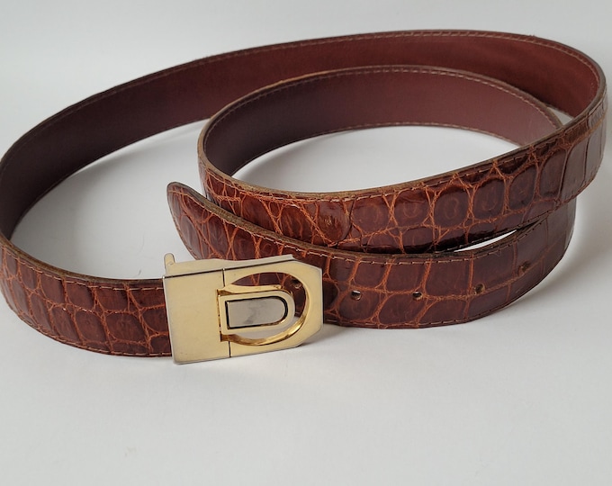 Vintage Boss Croc by Savannah Belt,australian Crocodile Belt,adjustable ...