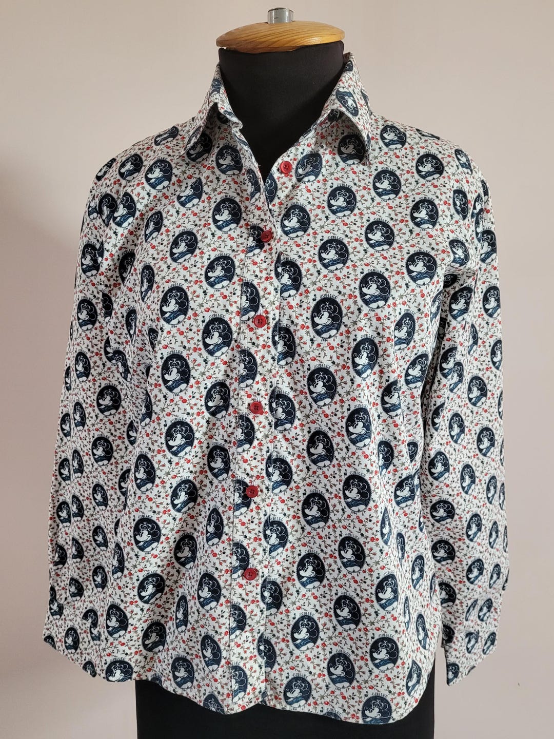 Vintage 1984 Jubilee DISNEY Donaldson Mickey Mouse Women’s Shirt Sz 42 ...