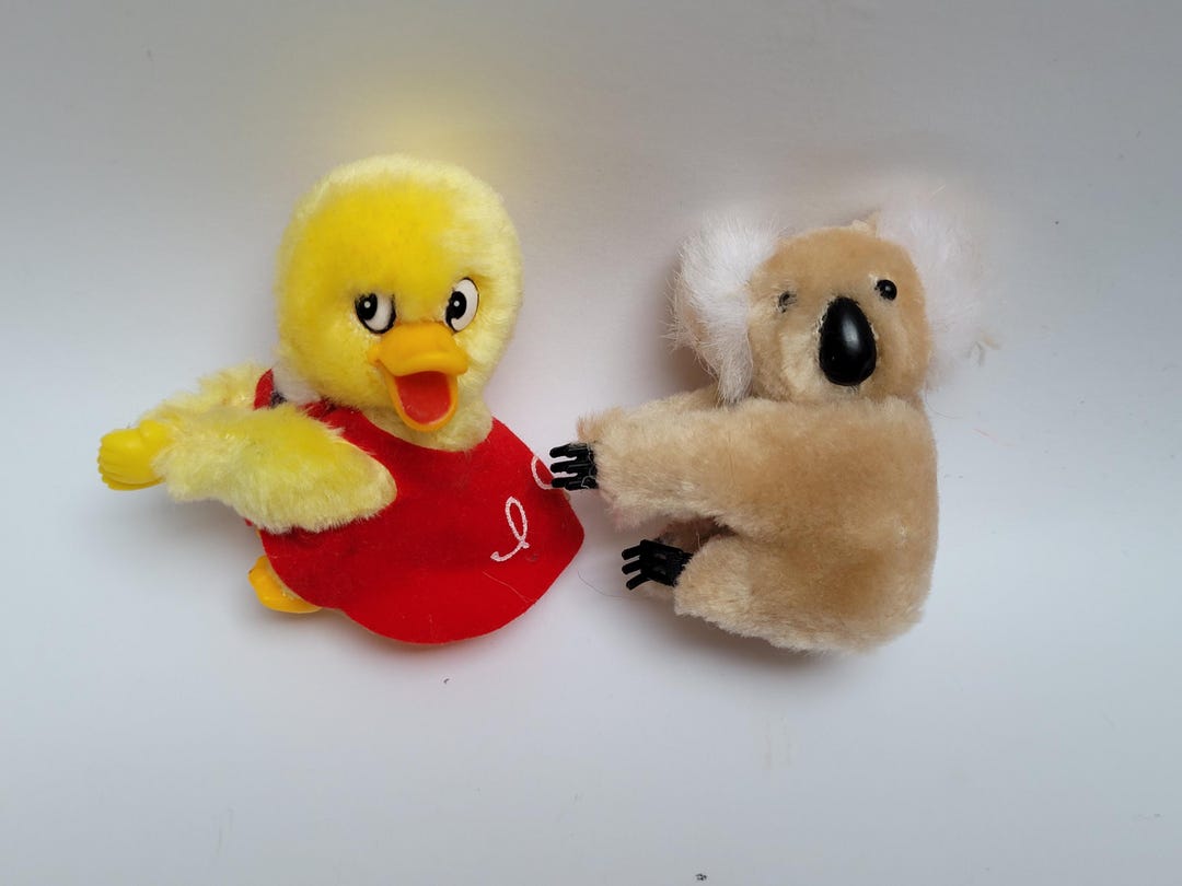 Vintage Hugger Gripper Clip on Toys Duck Duckling and Koala - Lot of 2 ...