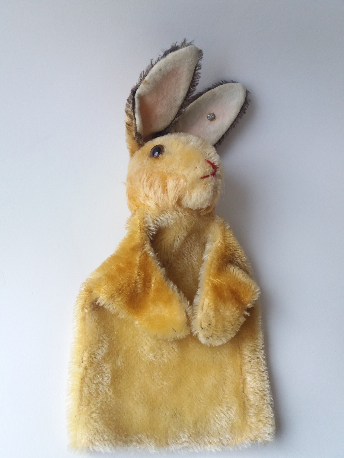 Steiff Bunny Rabbit Hand Puppet Vintage 1950smohairhard | Etsy