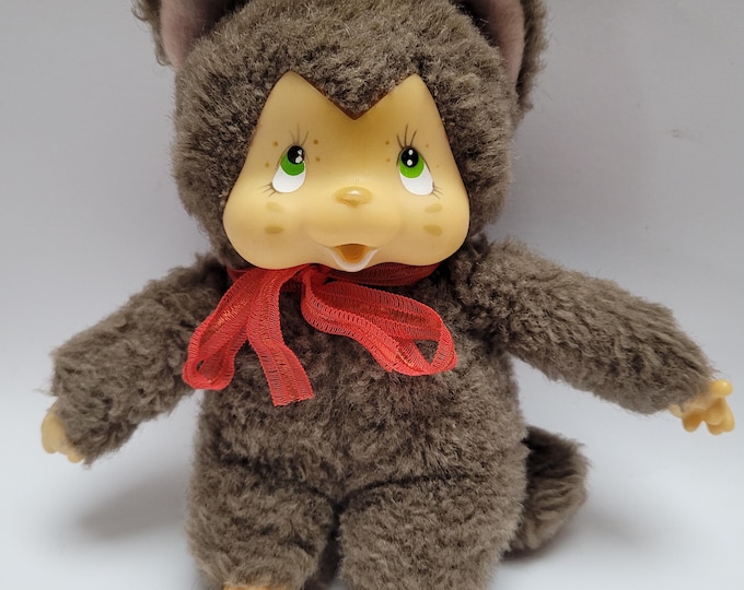 Vintage 1979 Nyamy Felina White Kitten Cat ,washino Monchichi ...