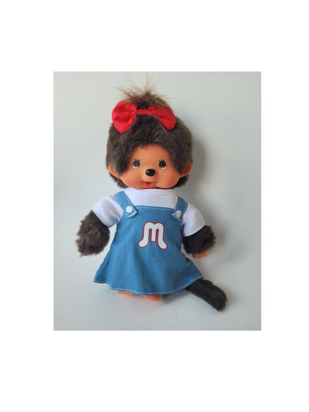 Vintage Monchhichi/monchichi Monkey Doll in Dress 8inch Tall in ...
