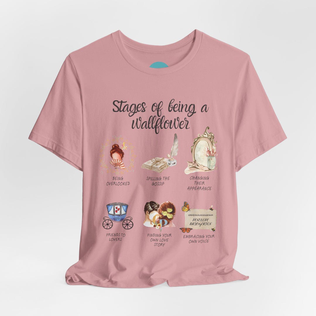 Stages of Being a Wallflower, Bridgerton Wallflower T-shirt, Wallflower ...
