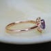 Purple Sapphire Engagement Ring. Promise Ring. Cushion Engagement Ring ...