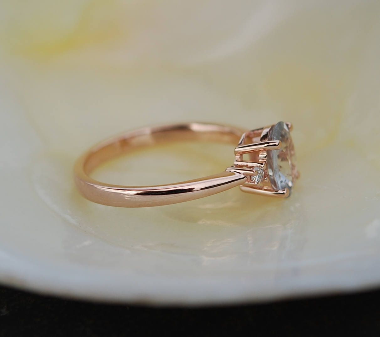 Ice Blue Sapphire Engagement Ring. Promise Ring. Oval - Etsy