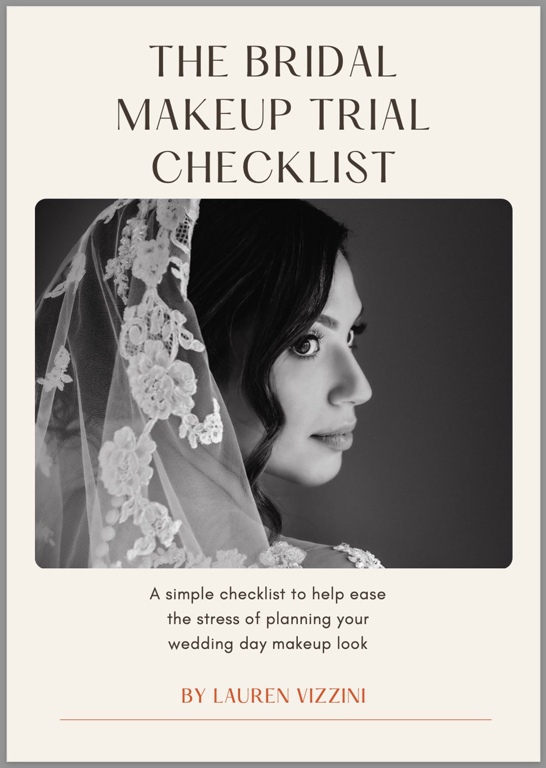 The Bridal Makeup Trial Checklist - Etsy