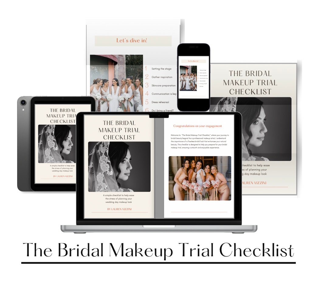 The Bridal Makeup Trial Checklist - Etsy