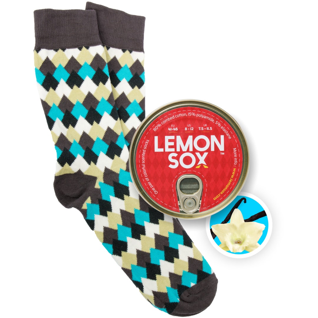Mountaintops / Vanilla, Scented and Canned Socks, Mens Socks, Colorful ...