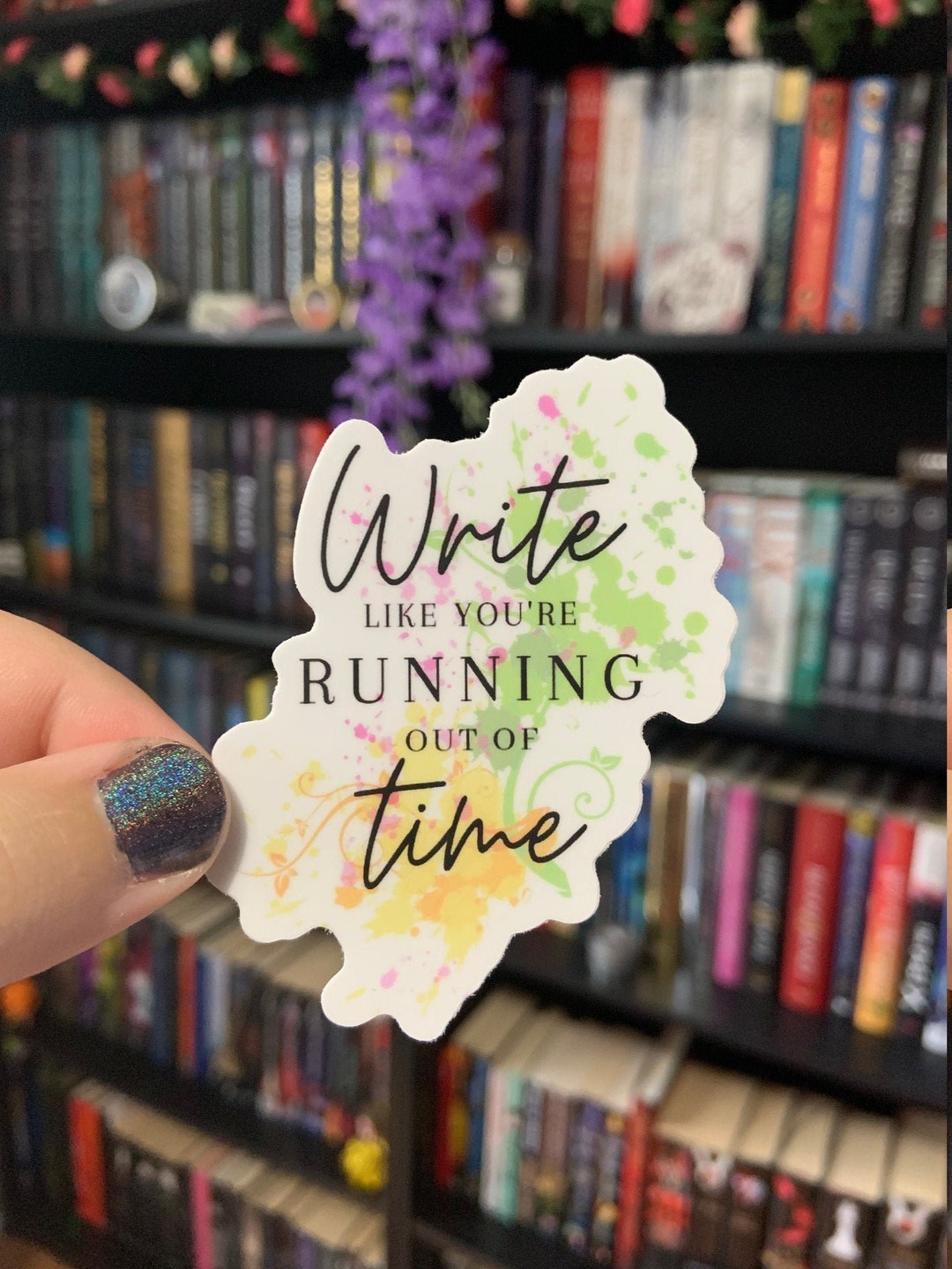 Write Time Matte Sticker - Etsy