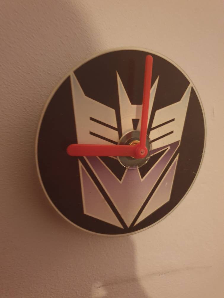 Transformers Decepticons CD Clock | Etsy