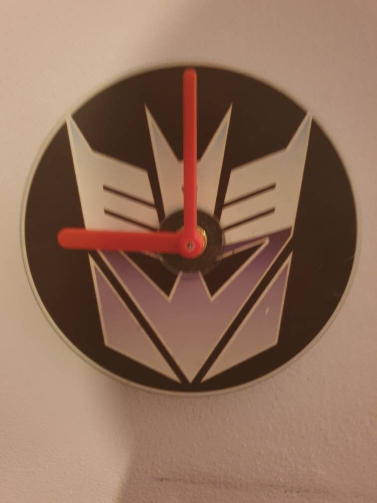 Transformers Decepticons CD Clock | Etsy