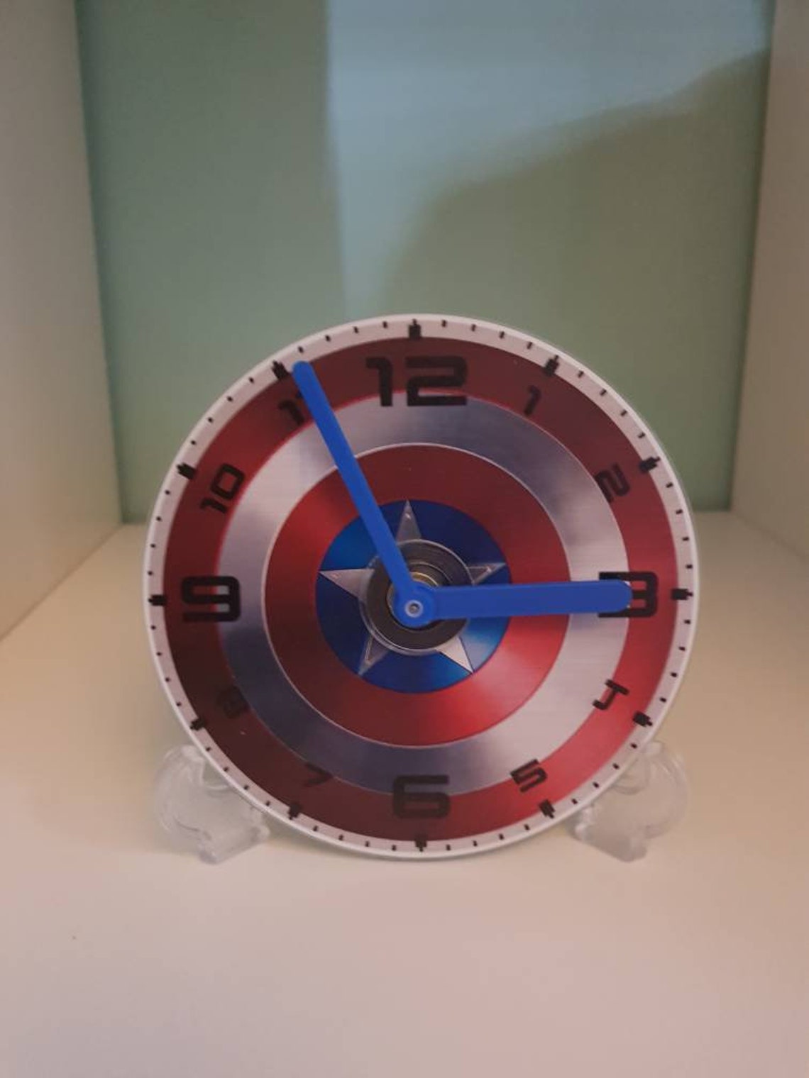 Captain America Shield CD Clock - Etsy