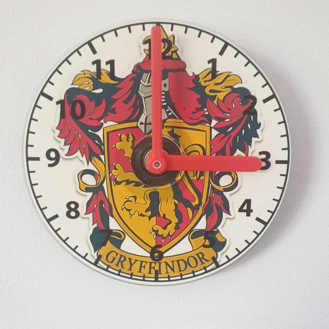 Harry Potter CD Clock gryffindor - Etsy UK