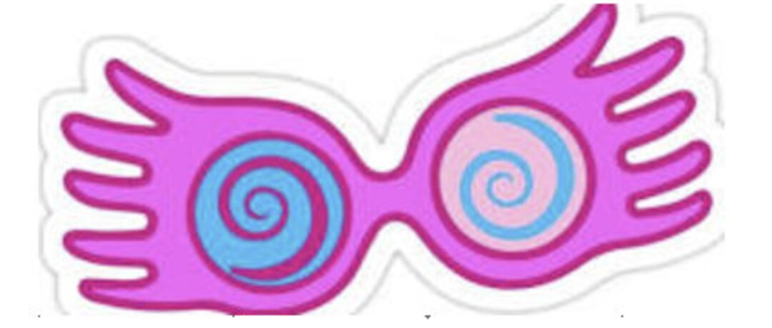 Goofy Glasses Dark Pink Etsy