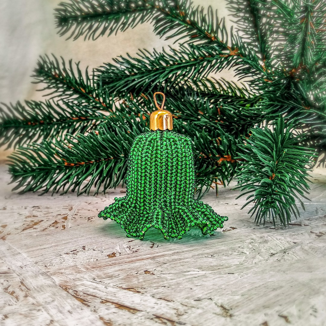 Beaded Bell, Christmas Bell, Decoration for the Christmas Tree, a ...