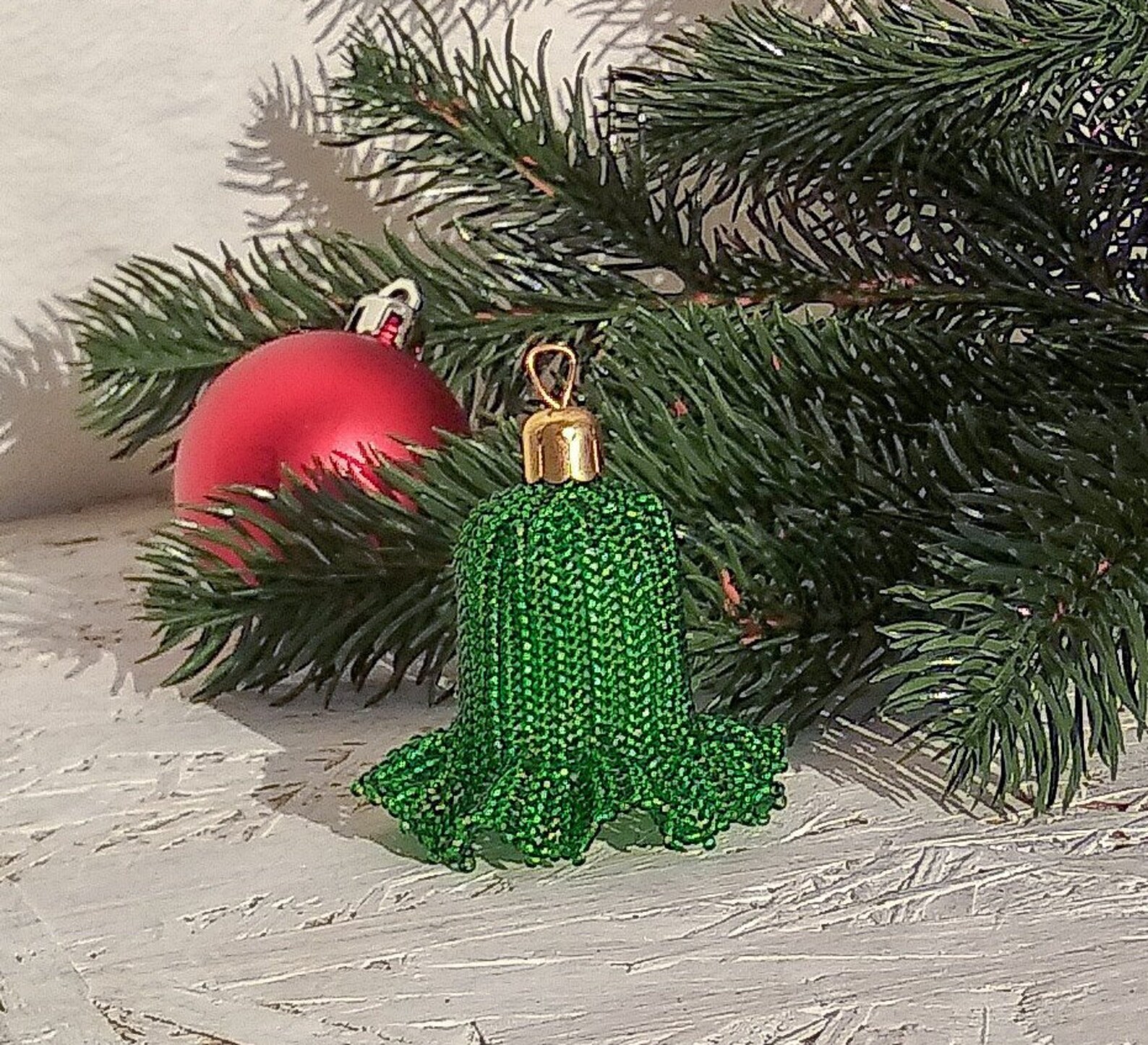 Beaded Bell Christmas Bell Decoration for the Christmas - Etsy