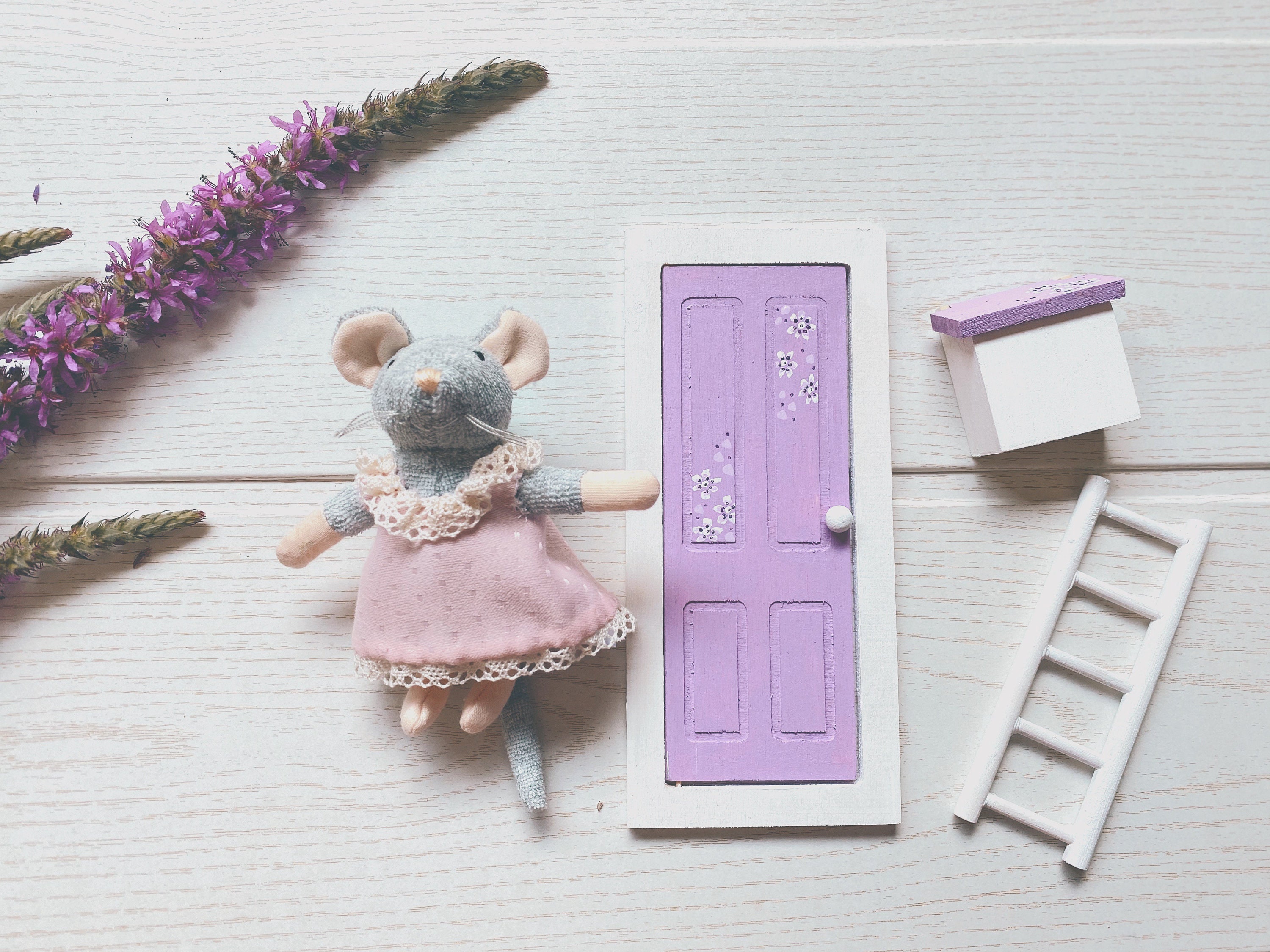Mouse Purple Door. Tooth Fairy Door. Mouse Door. Miniature - Etsy