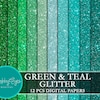 Gold and Silver Glitter Digital Papers, Scrapbook Papers Black Sparkles ...