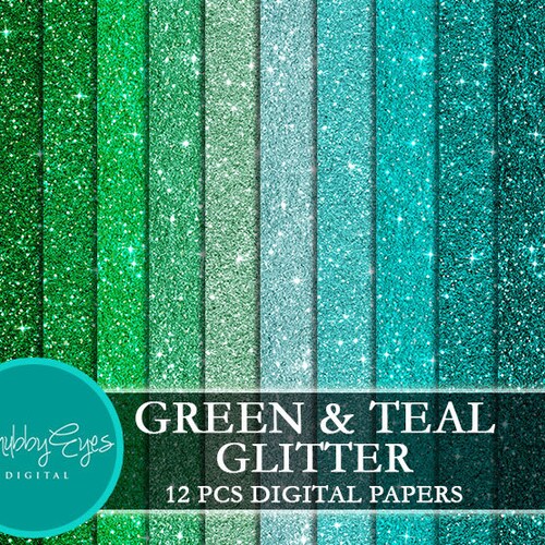 Blue Glitter Digital Papers Scrapbook Papers Blue Sparkles - Etsy