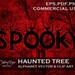 Spooky Alphabet, Halloween Digital Vector, Haunted Tree Letter, Numbers ...