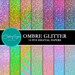 Ombre Glitter Digital Papers Instant Download Scrapbook Papers | Etsy