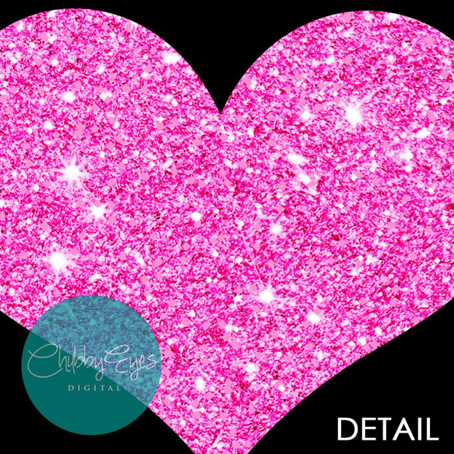100 Colors Glitter Hearts Clipart Digital Glitter Clip Art - Etsy
