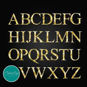 Gold Diamond Alphabet Clip Art, Numbers and Punctuation Clip Art Font ...