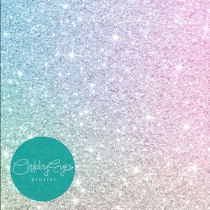 Glitter Digital Papers Bundle Pack, Ombre Glitter, Rainbow Color ...