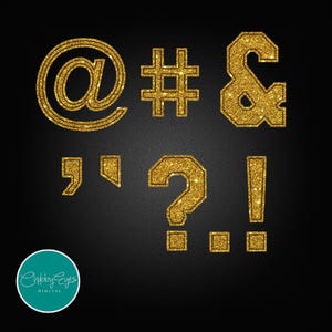 Gold Glitter Varsity Alphabet Clip Art, Sport College Style PNG Letters ...